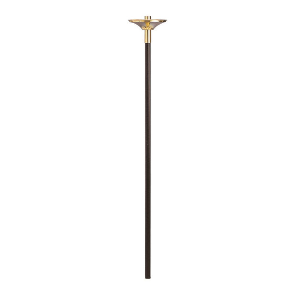 Brass Torch with Black Pole – Vanpoulles