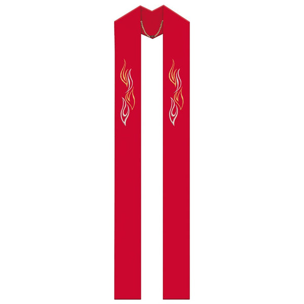 Flame Embroidery Overlay Stole – Vanpoulles
