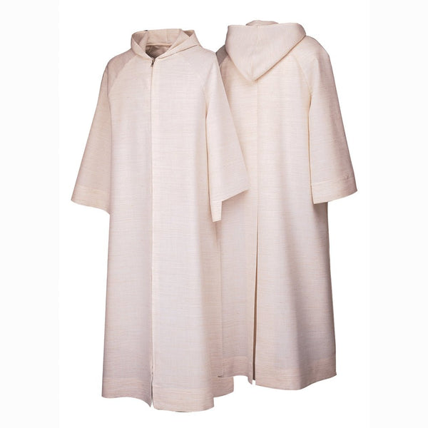 Style 10 Hooded Cassock Alb in Leo (Flax-White) - Slabbinck – Vanpoulles